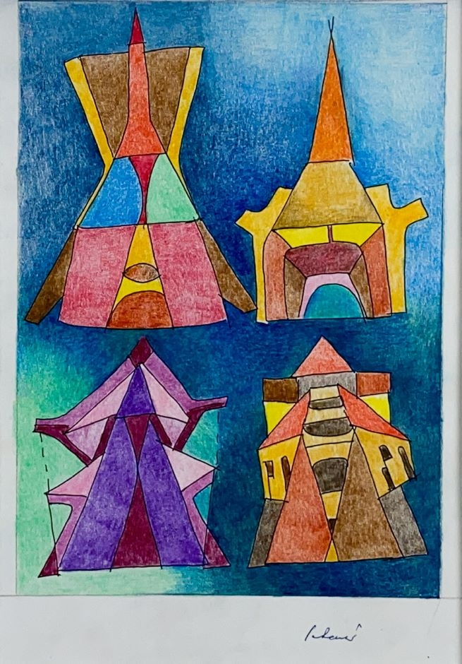 Mihály Schéner | Colour drawing | MutualArt