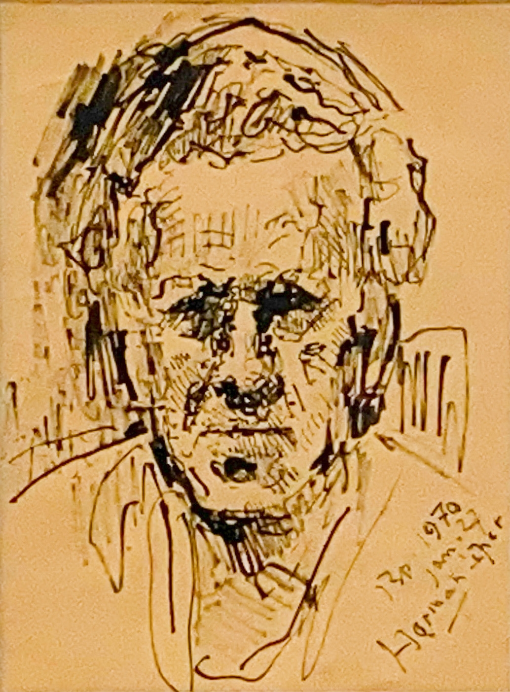 Herman Lipot | (1884-1972): Self portrait (1970) | MutualArt