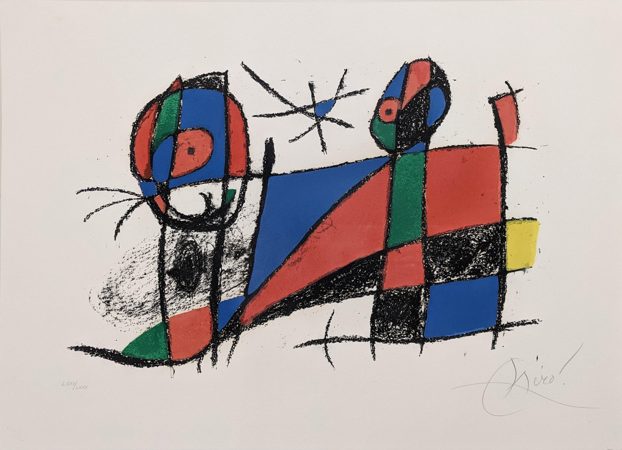 Joan Miró | Plate VI from Joan Miró Lithographs II | MutualArt