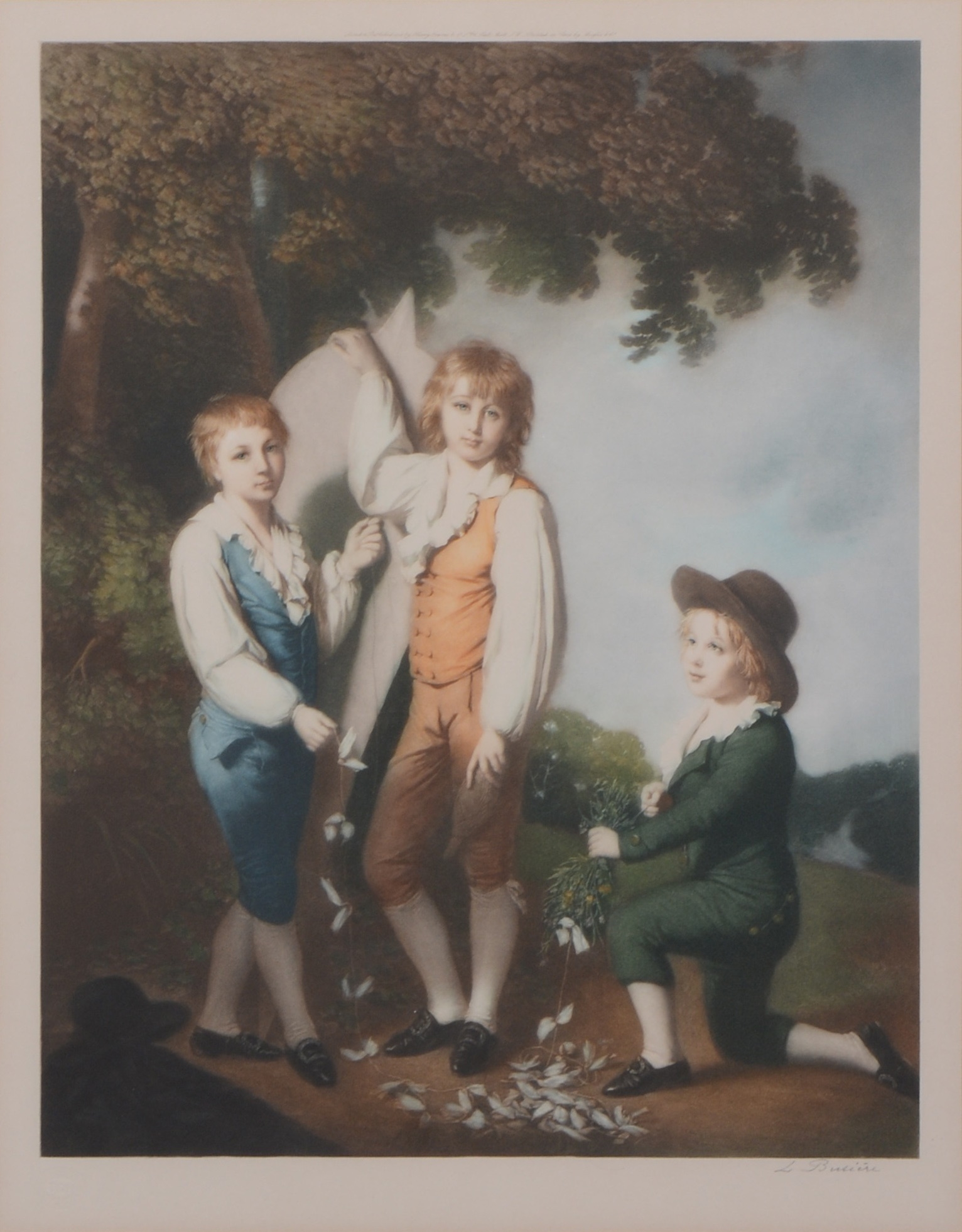 Joseph Wright of Derby | The Arkwright Children with a goat. | MutualArt