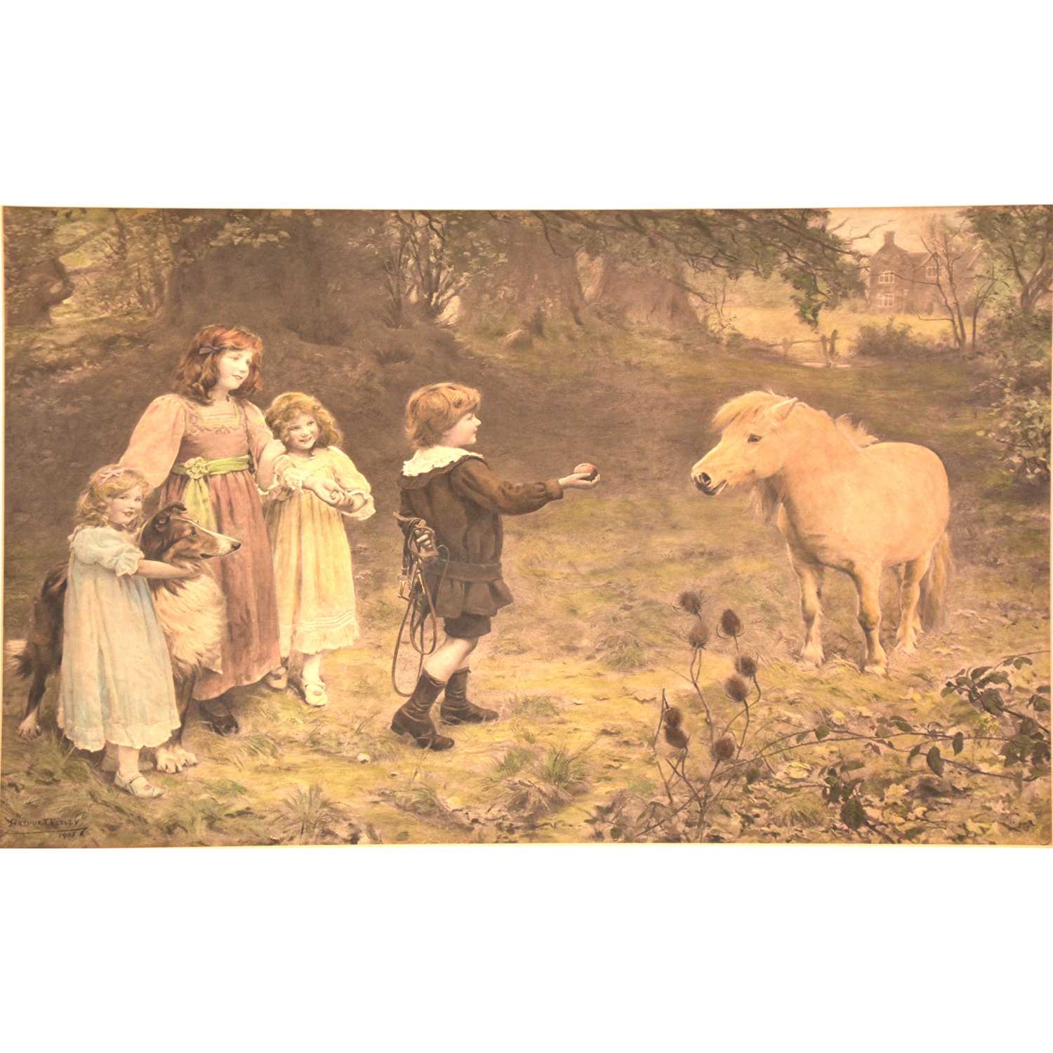 Arthur John Elsley | A Tempting Bait (1908) | MutualArt