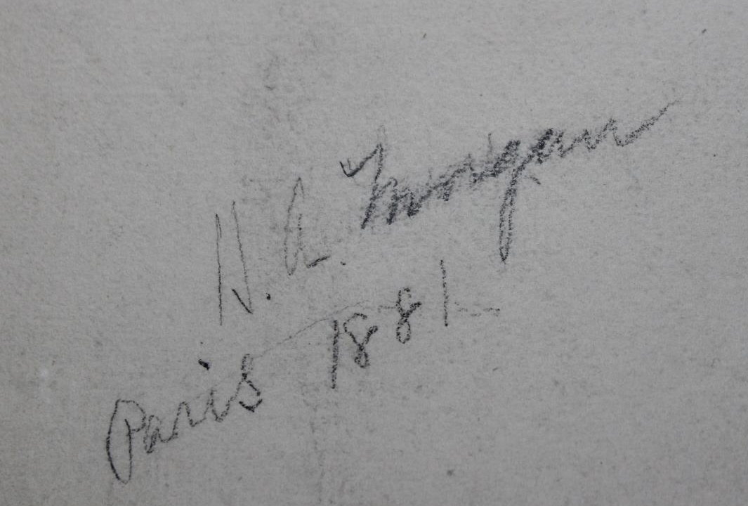 Herbert A. Morgan | Grouping of (4) nude male figure studies (1857) | MutualArt