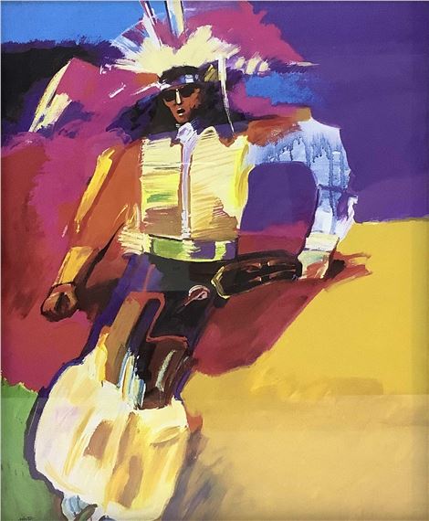 John Nieto | John Nieto Native American Dancer Print | MutualArt