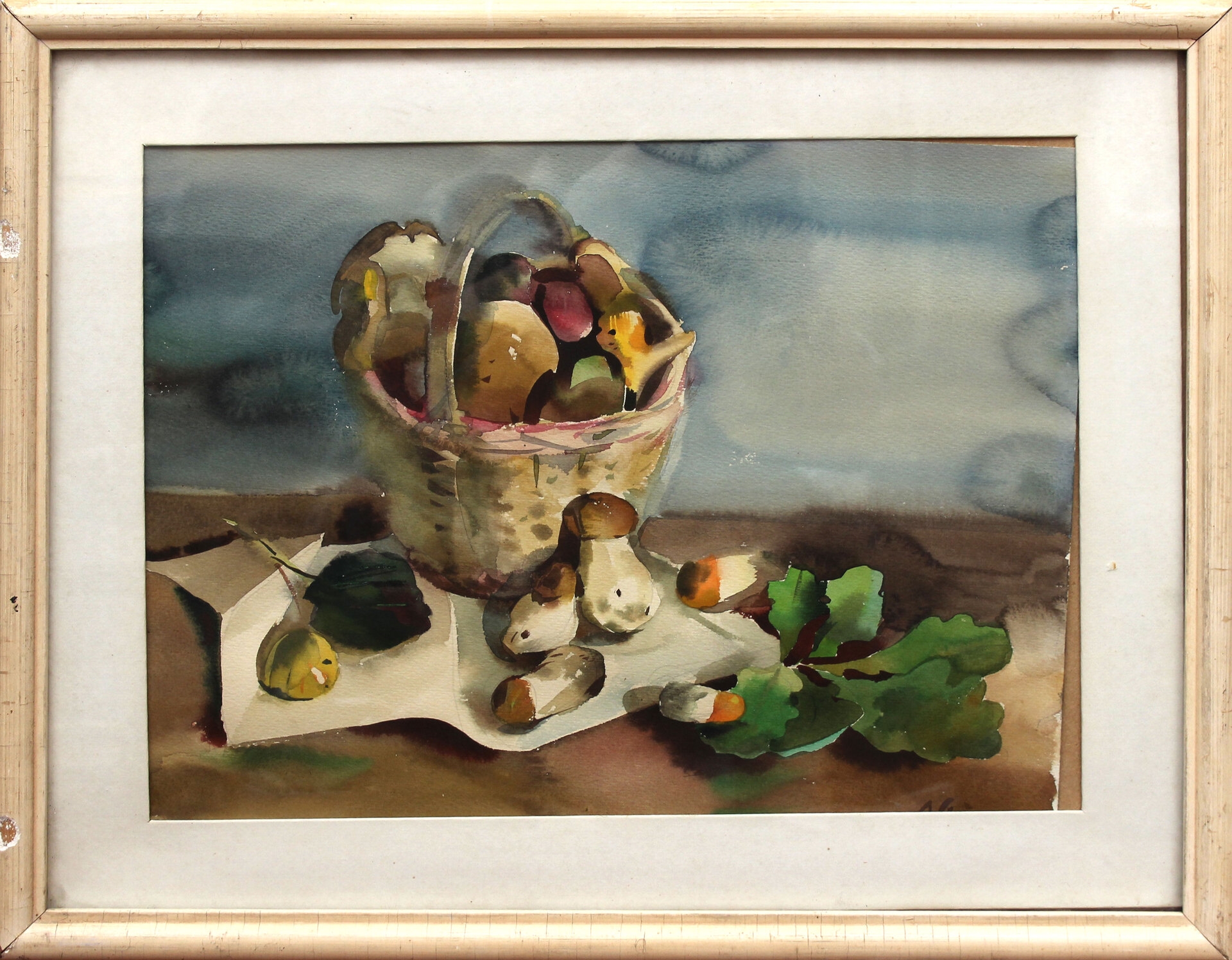 Andrejs Ģērmanis | Still life with mushrooms (Late 20th Century ...