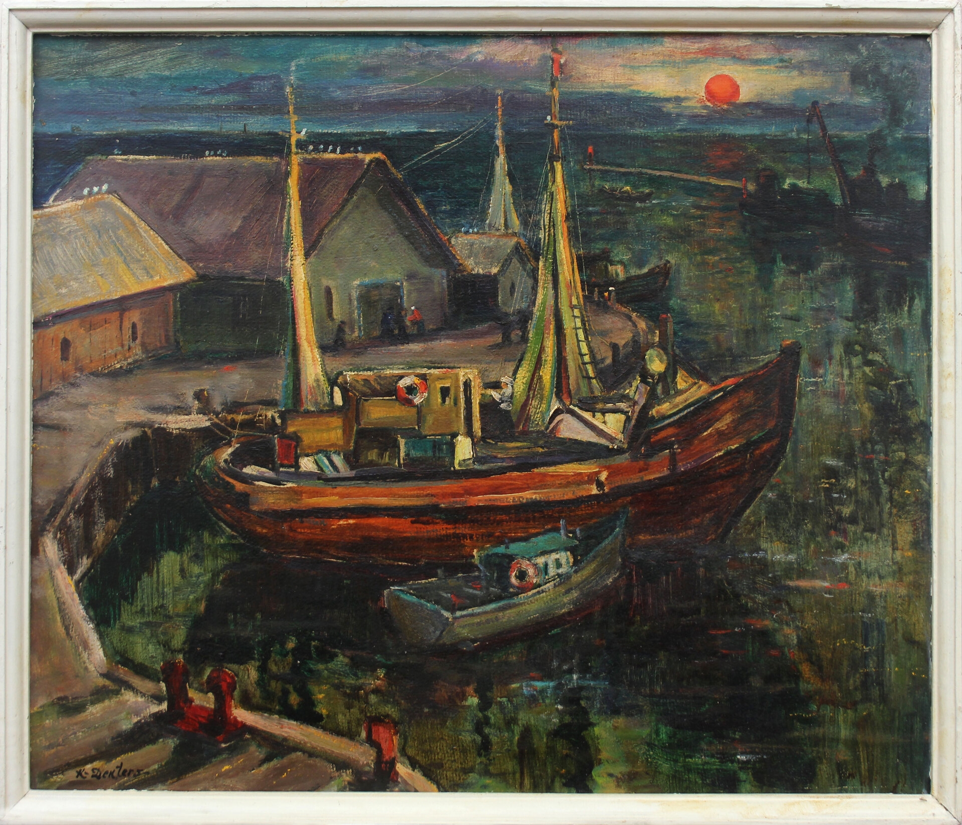 Kārlis Dekters | Port of Skulte (Late 20th Century) | MutualArt