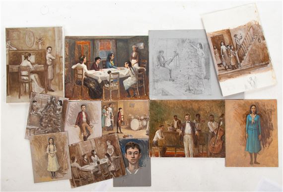 Nathaniel Gibbs | Large Collection of Studies | MutualArt