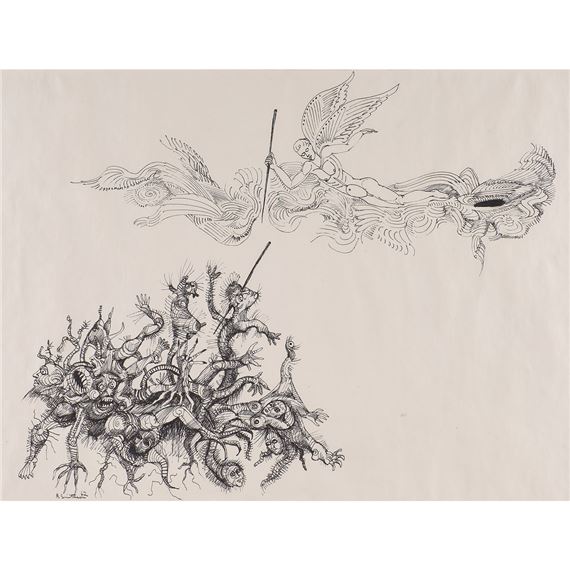 Robert Smithson | Demons and Angels (1962) | MutualArt