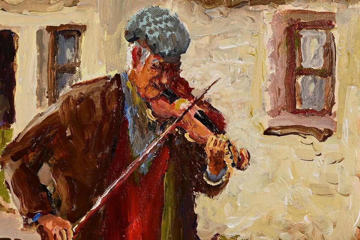 Tom McGoldrick | The Street Fiddler | MutualArt