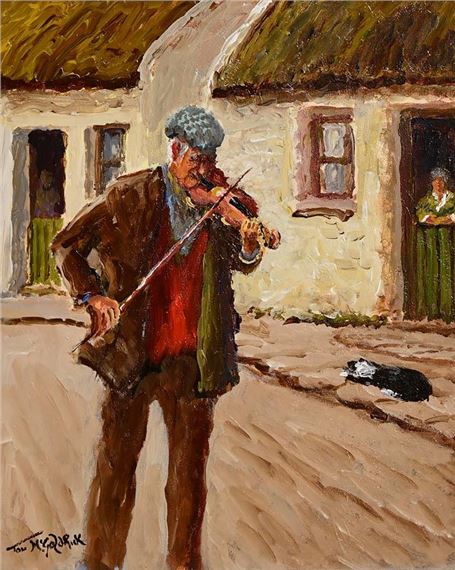 Tom McGoldrick | The Street Fiddler | MutualArt