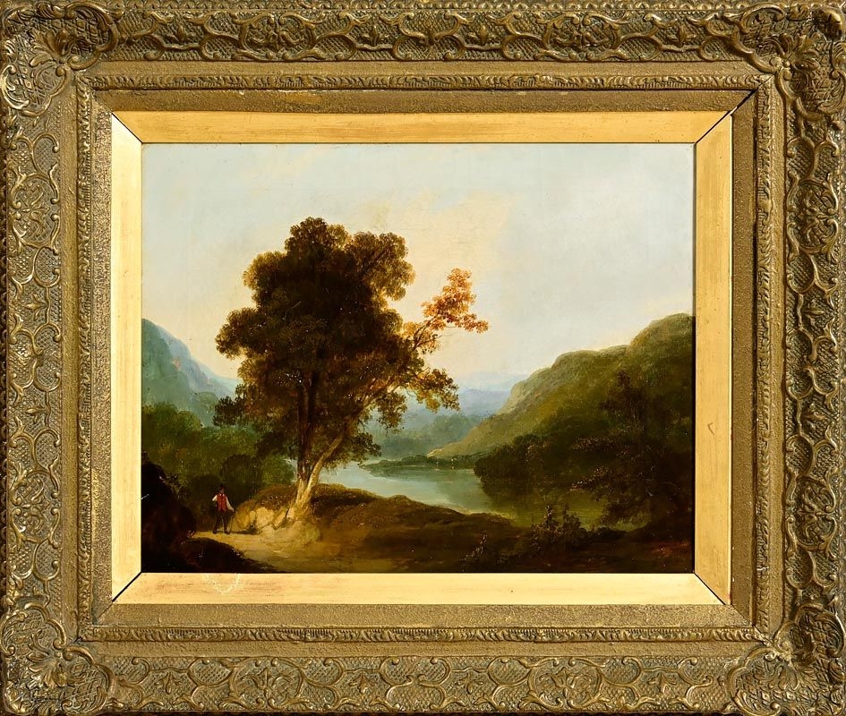 James Arthur O'Connor | Figure on Woodland Path | MutualArt