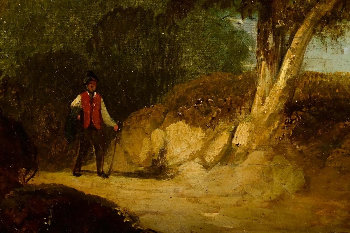 James Arthur O'Connor | Figure on Woodland Path | MutualArt