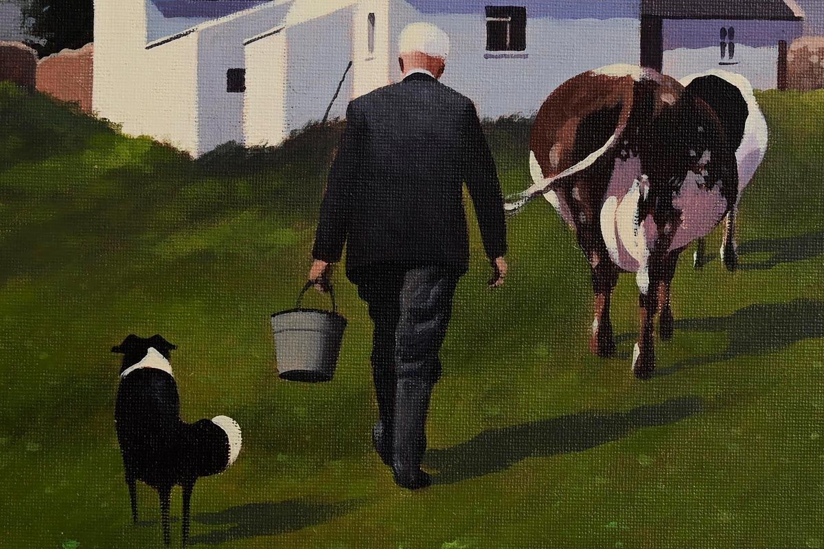 Gregory Moore | Bringing in the Cows | MutualArt