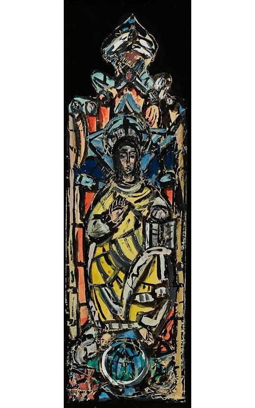 Evie Hone | Study for a Stained Glass Window | MutualArt