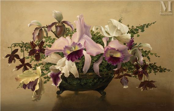 Lev Tchistovsky | Composition aux orchidées | MutualArt
