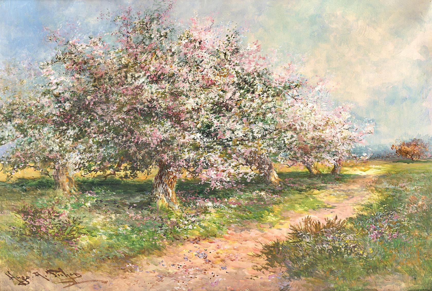 Hugo Anton Fisher | ROZKVETLÉ STROMY - XL FORMÁT | MutualArt