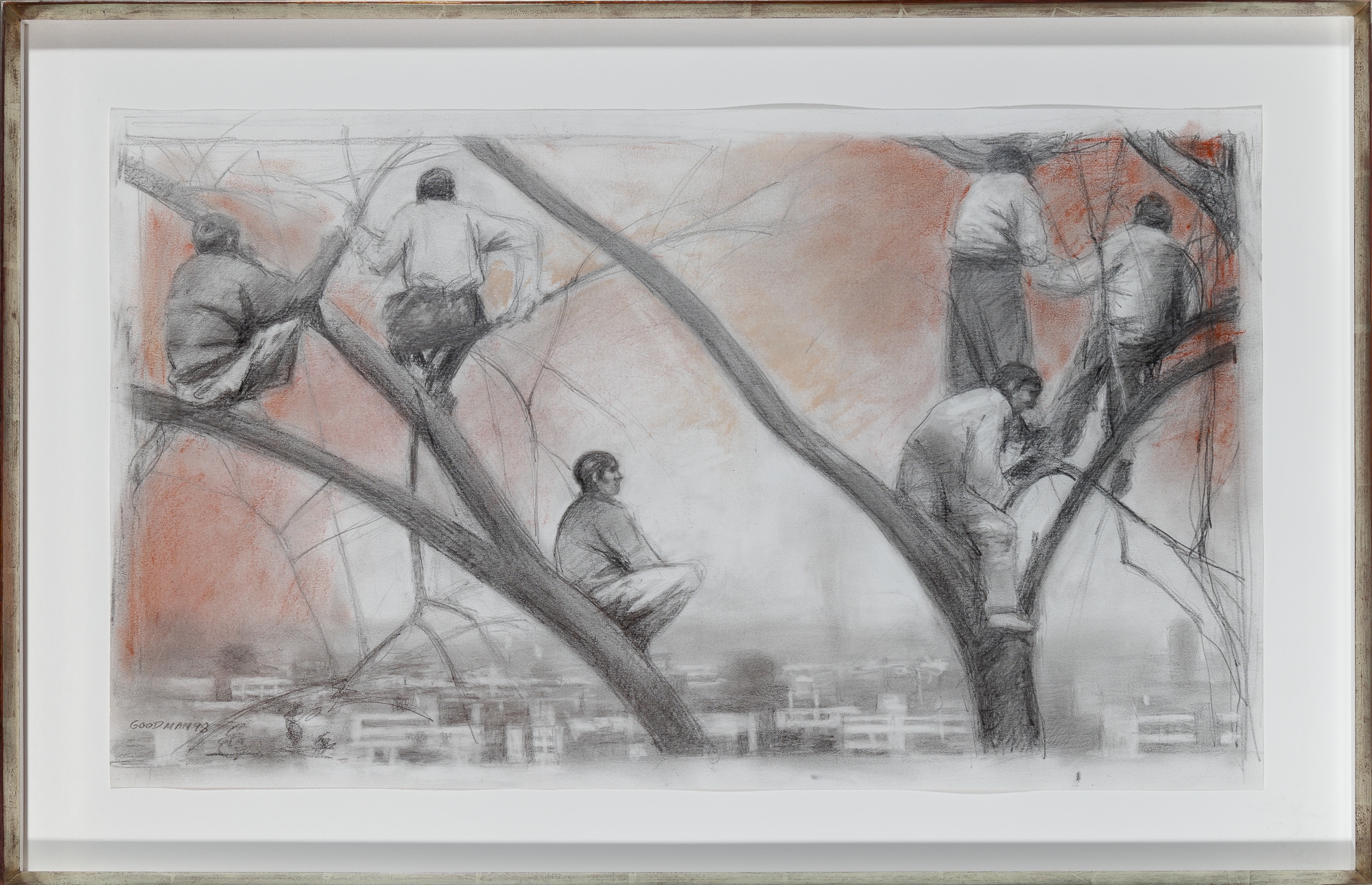 Sidney Goodman | Boys in Trees | MutualArt