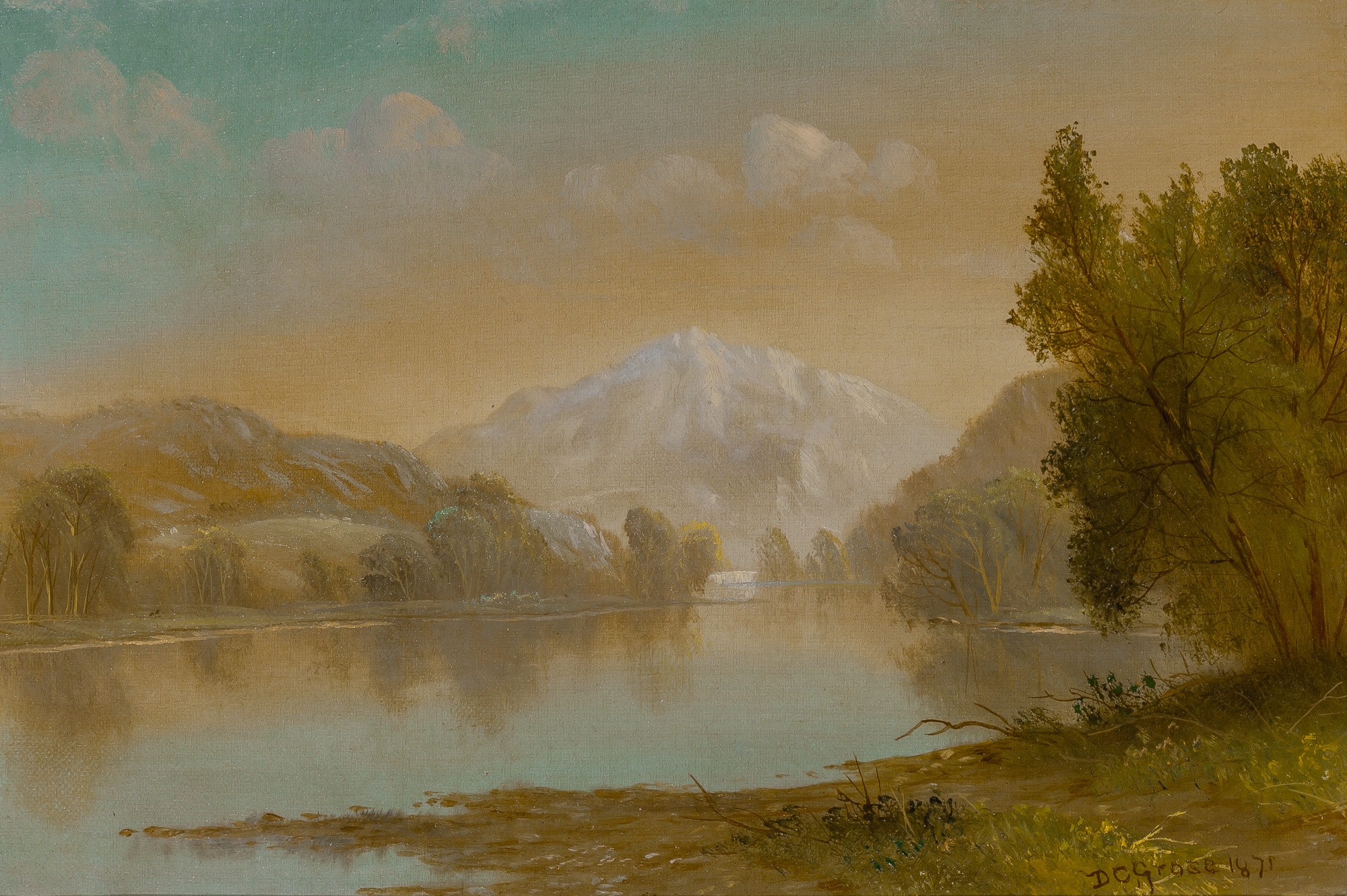 Daniel Charles Grose | Mountain Lake (1871) | MutualArt