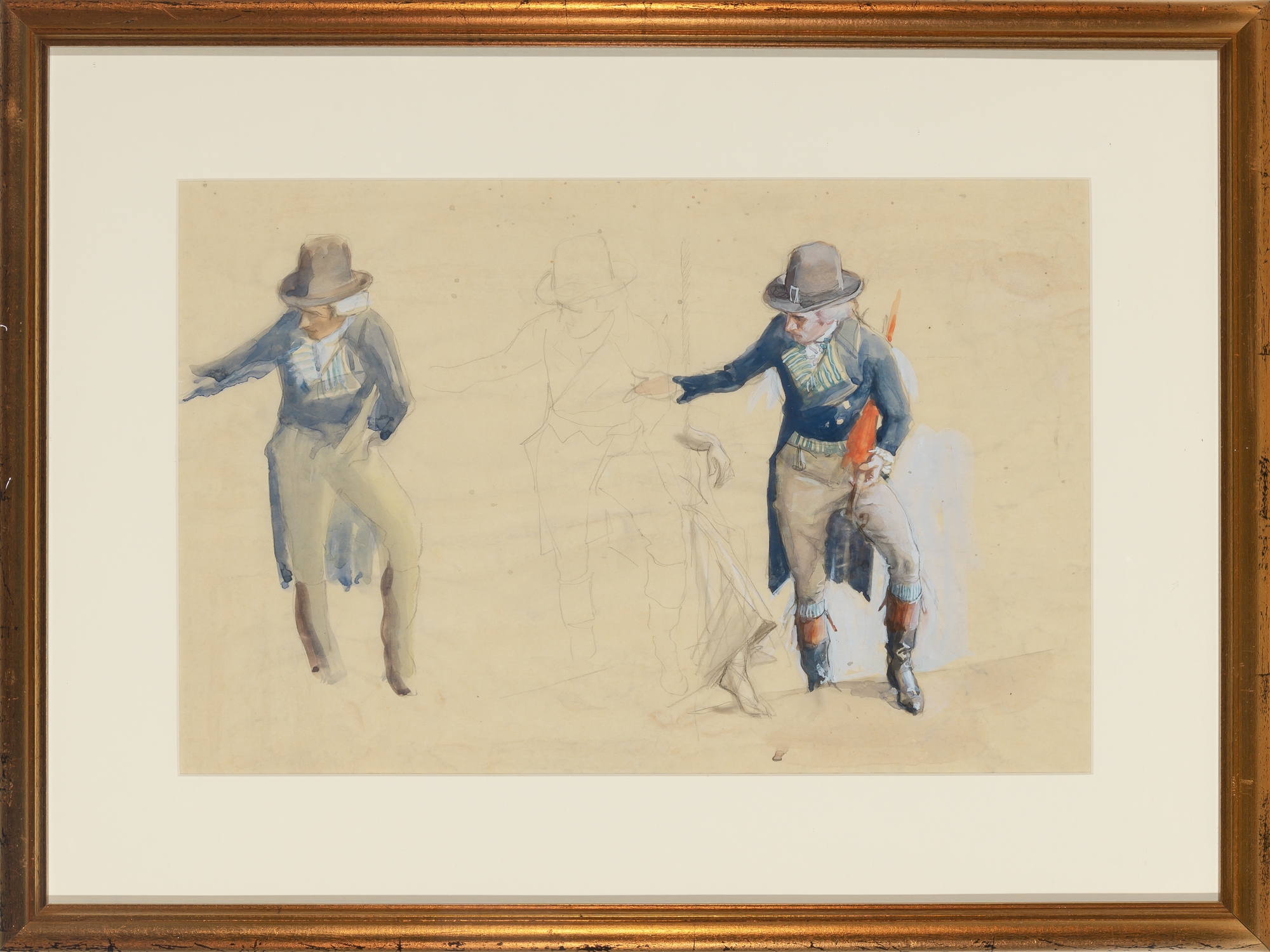 Charles Hoffbauer | Studies for Murals Depicting the History of Boston ...