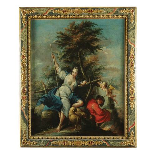 Venetian School, 18th Century | Paesaggio di campagna con pastorella e ...