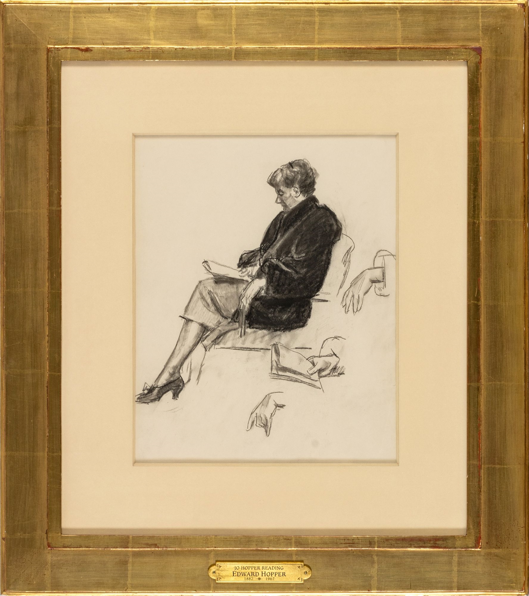 Edward Hopper | Edward Hopper (American, 1882-1967) Conte Crayon On ...