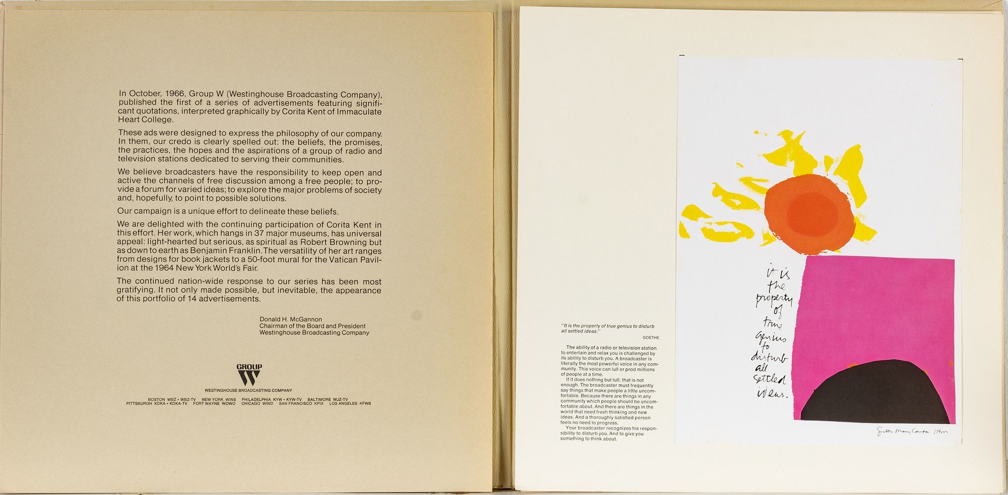 Corita Kent | Corita Kent (Iowa, 1918-1986) Color Lithographs, 10 Pcs ...