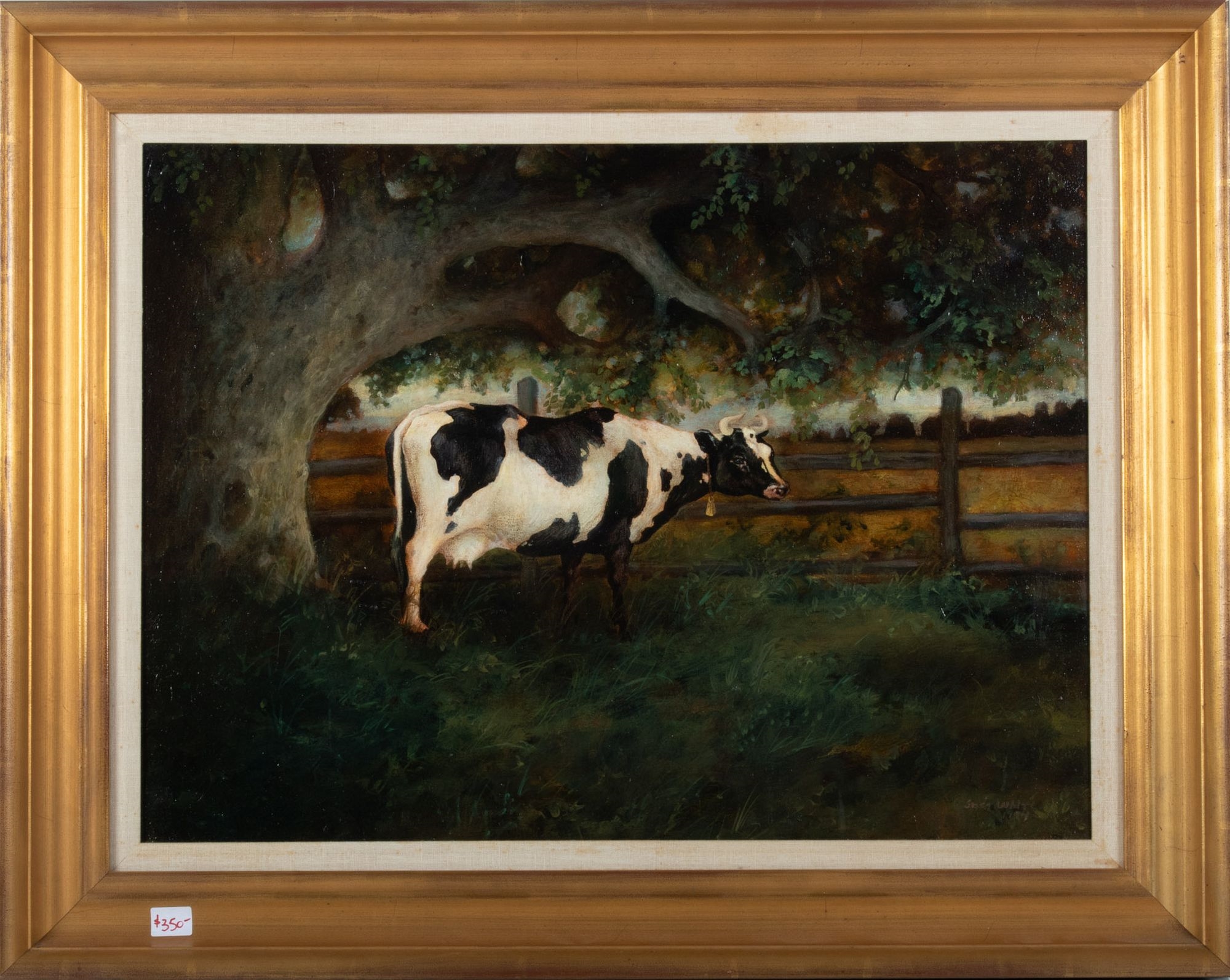 Greg White | Holstein Cow In Landscape (1994) | MutualArt