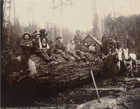 Darius Kinsey | Darius Kinsey Employees of the Atlas Timber Co Albumen ...