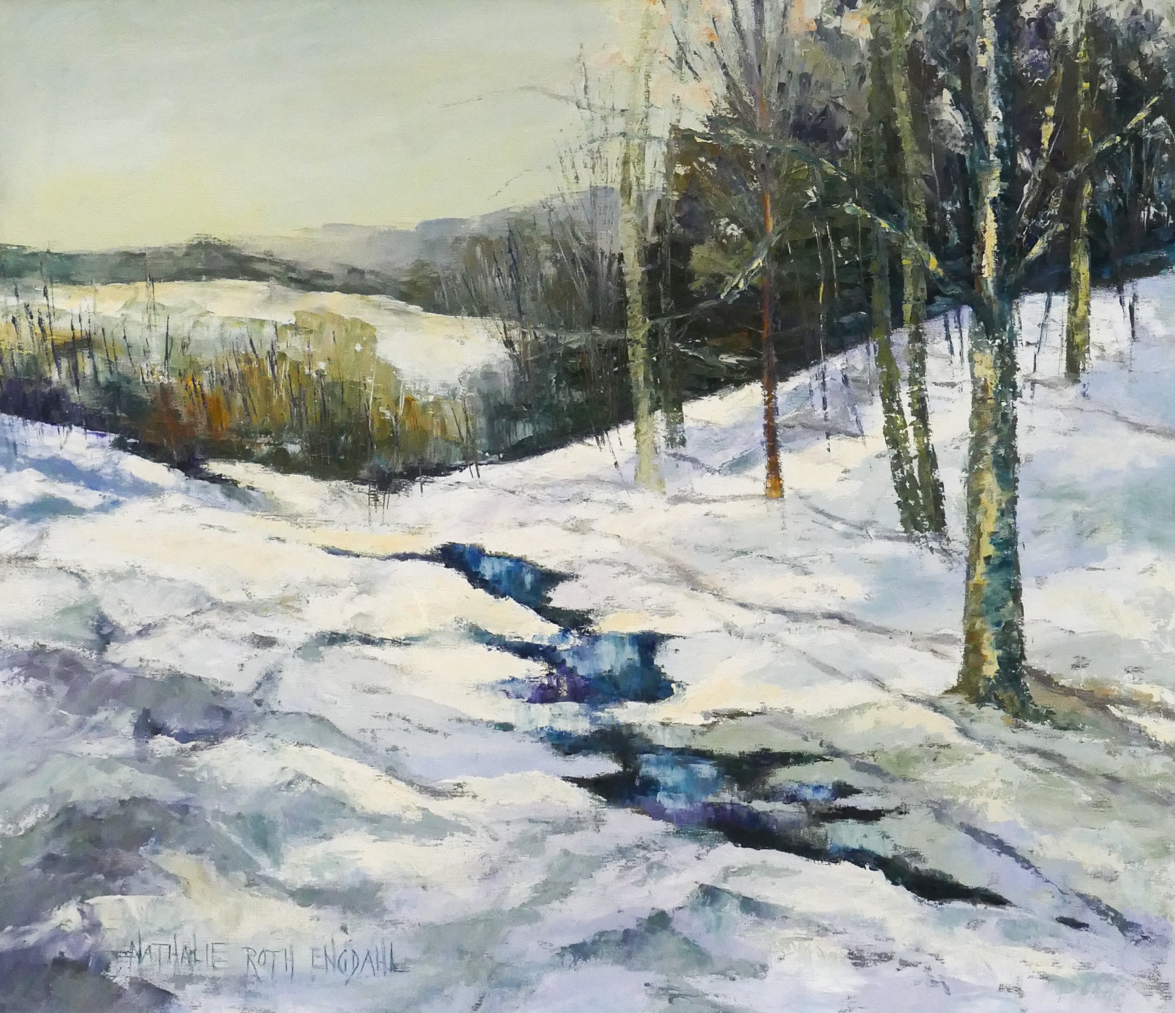 Nathalie Roth Engdahl | Nathalie Roth Engdall ''Winter Landscape'' Oil ...