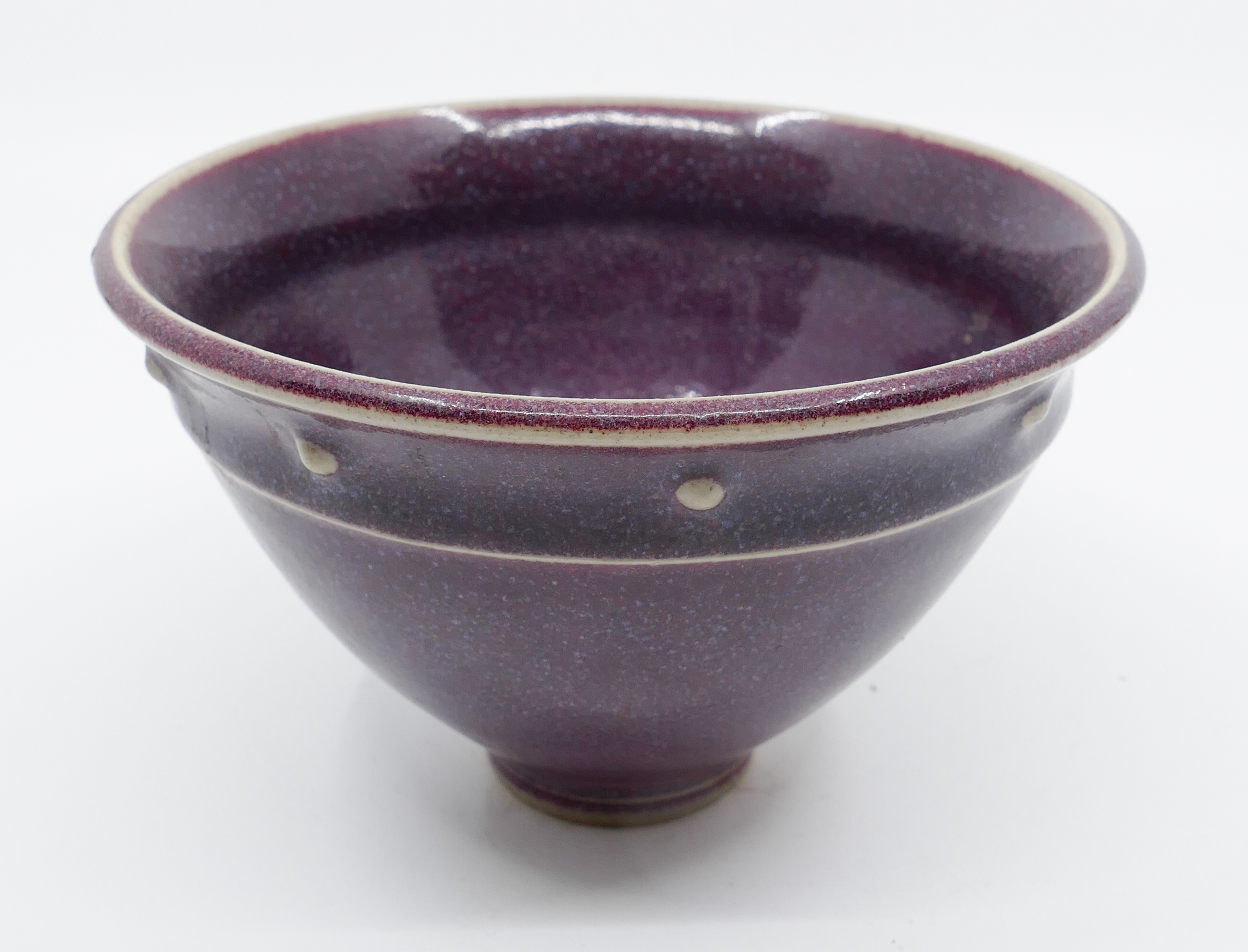 Howard Kottler | Early Howard Kottler Purple Test Glaze Pottery Bowl 3. ...