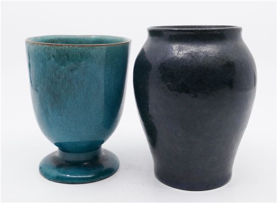 Paul Bonifas | 2pc Paul Bonifas Ceramic Small Vase and Cup 4.5'' Approx ...