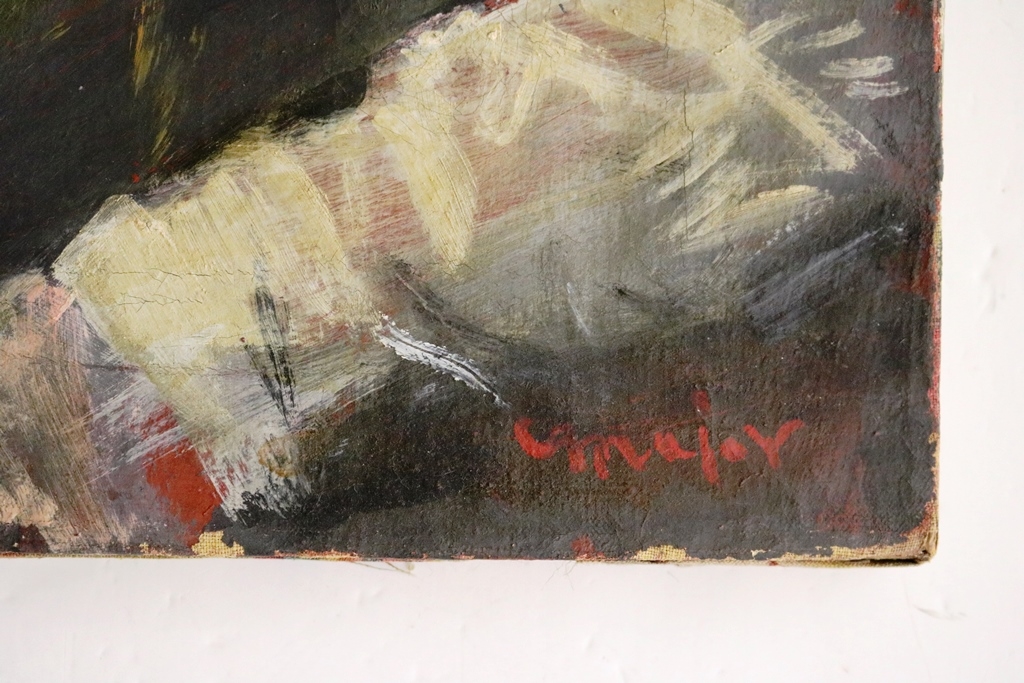 Henry Major | Old Man Smoking Pipe, | MutualArt