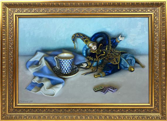 Rashit Habirov | Still Life with Doll and Dominoes | MutualArt