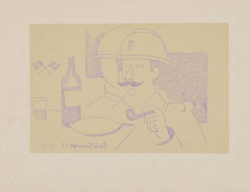 Roger de la Fresnaye | Soldiers with Pipes (1917) | MutualArt