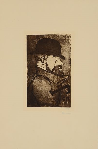 Charles Maurin | Portrait of Toulouse-Lautrec (1893) | MutualArt