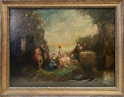 Jean-Antoine Watteau | After Jean-Antoine WATTEAU (1684-1721) Gallant ...