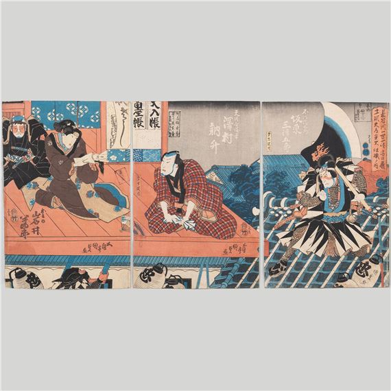 Utagawa Kunisada | Triptych from the Forty-Seven Ronin | MutualArt