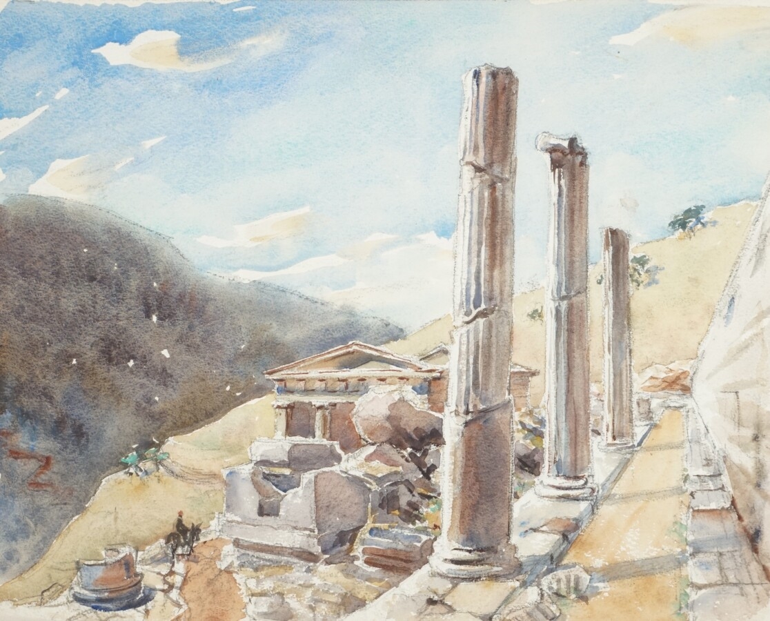 Julien QUONIAM | Paysage aux ruines | MutualArt