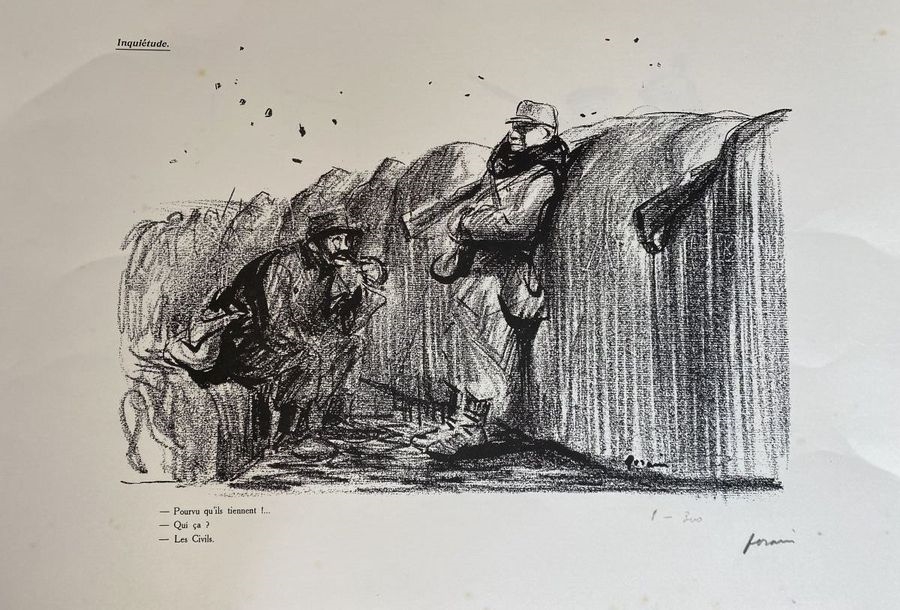 Jean-Louis Forain | Five engravings on the theme of the First World War ...