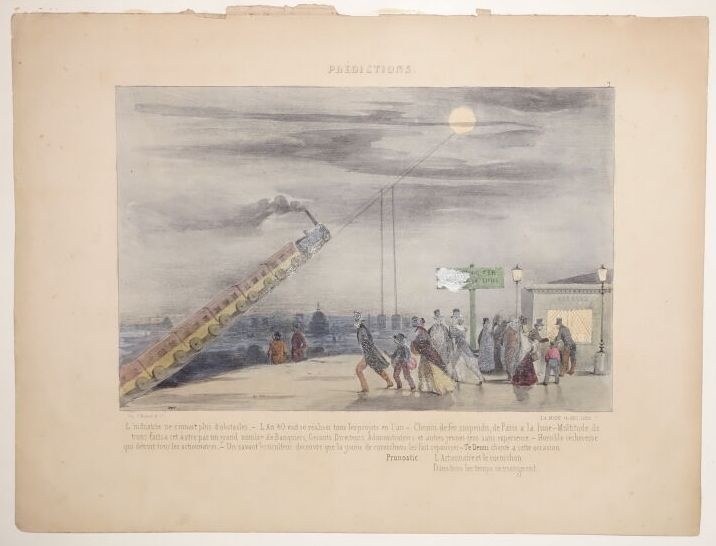 Louis Beysson | Steam locomotive Watercolor gouache (1880s) | MutualArt