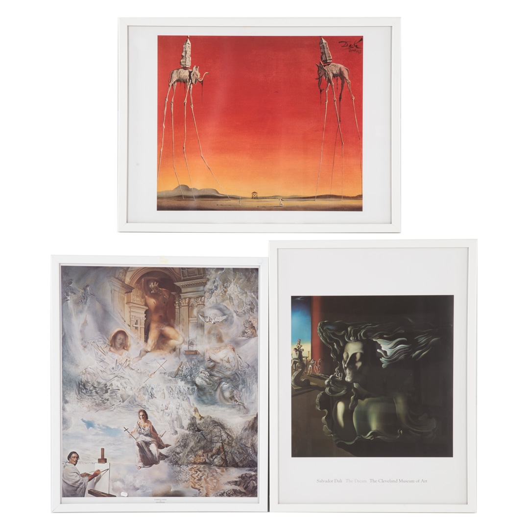Salvador Dalí | Three framed Salvador Dali posters | MutualArt