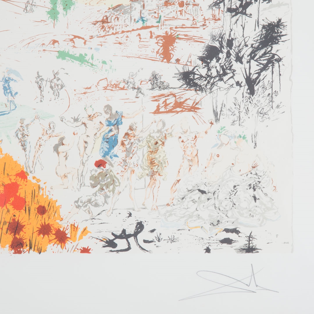 Salvador Dalí | Salvador Dali. Don Quixote, color lithograph | MutualArt