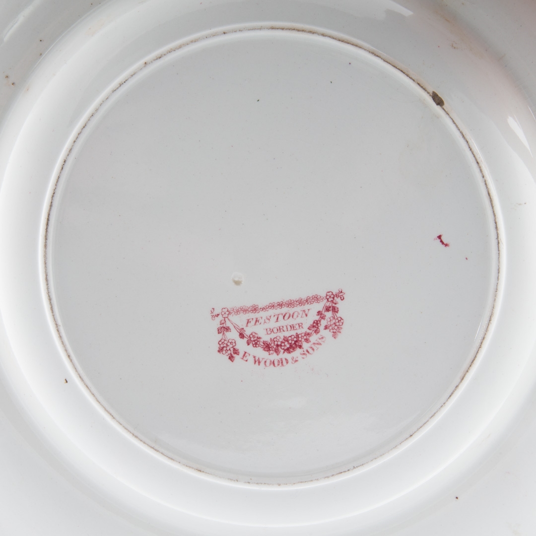 Staffordshire | Five Staffordshire red transferware plates | MutualArt