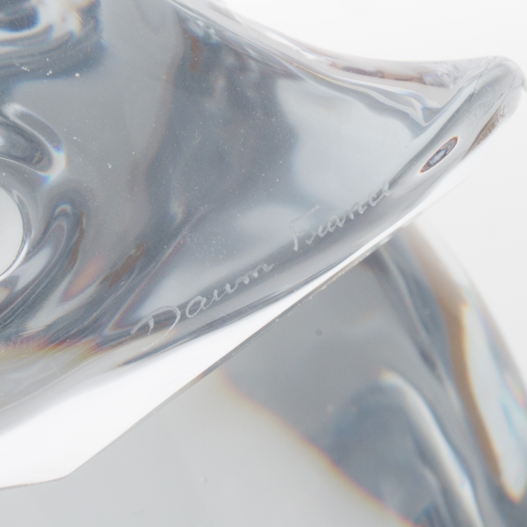 Daum Frères | Daum crystal cat and angel fish | MutualArt