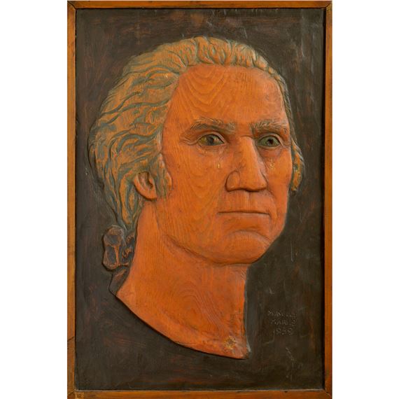 Michael F. Kelly | Polychrome Relief Portrait of George Washington ...