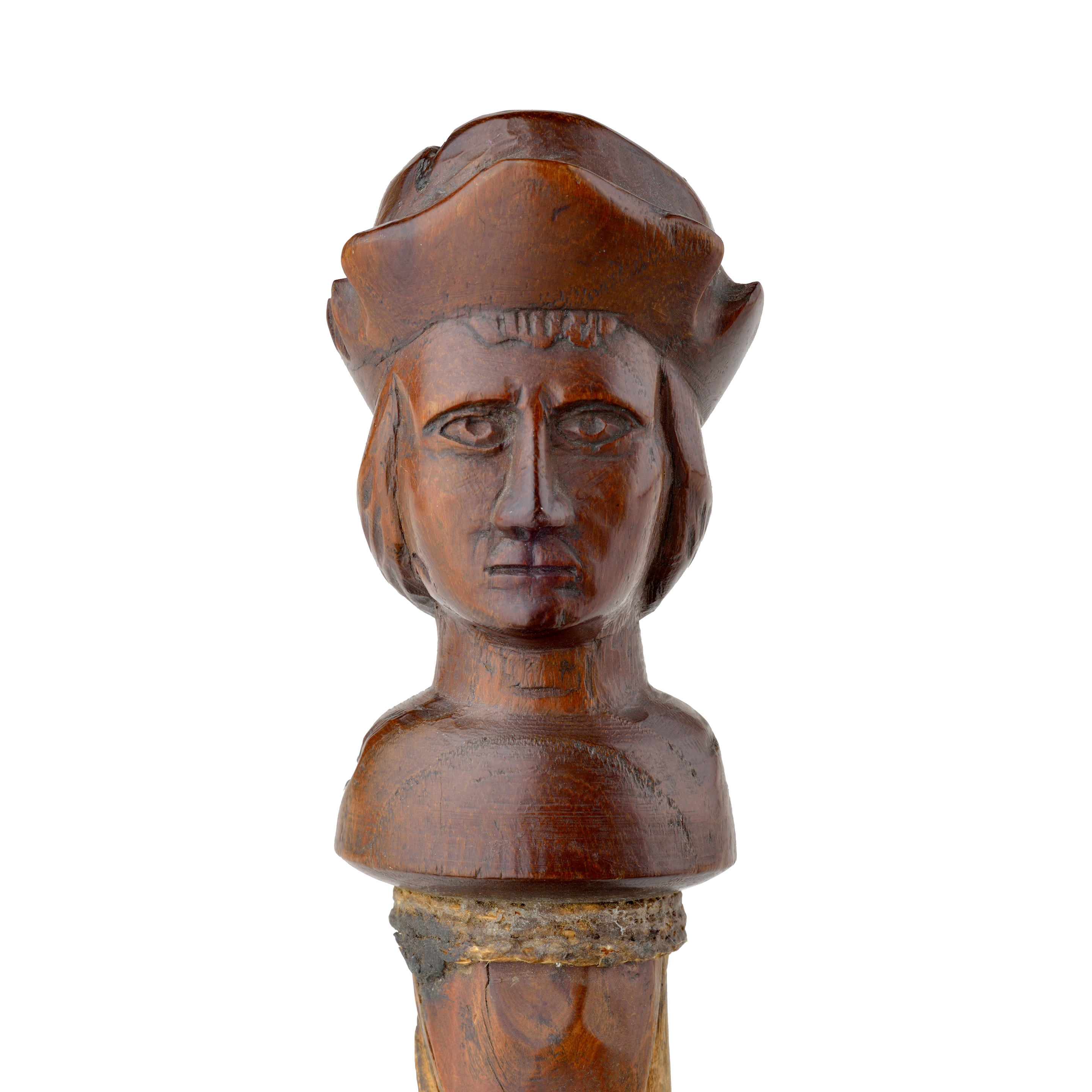 Jonas A. Bergren | Cane with Christopher Columbus Portrait Handle ...