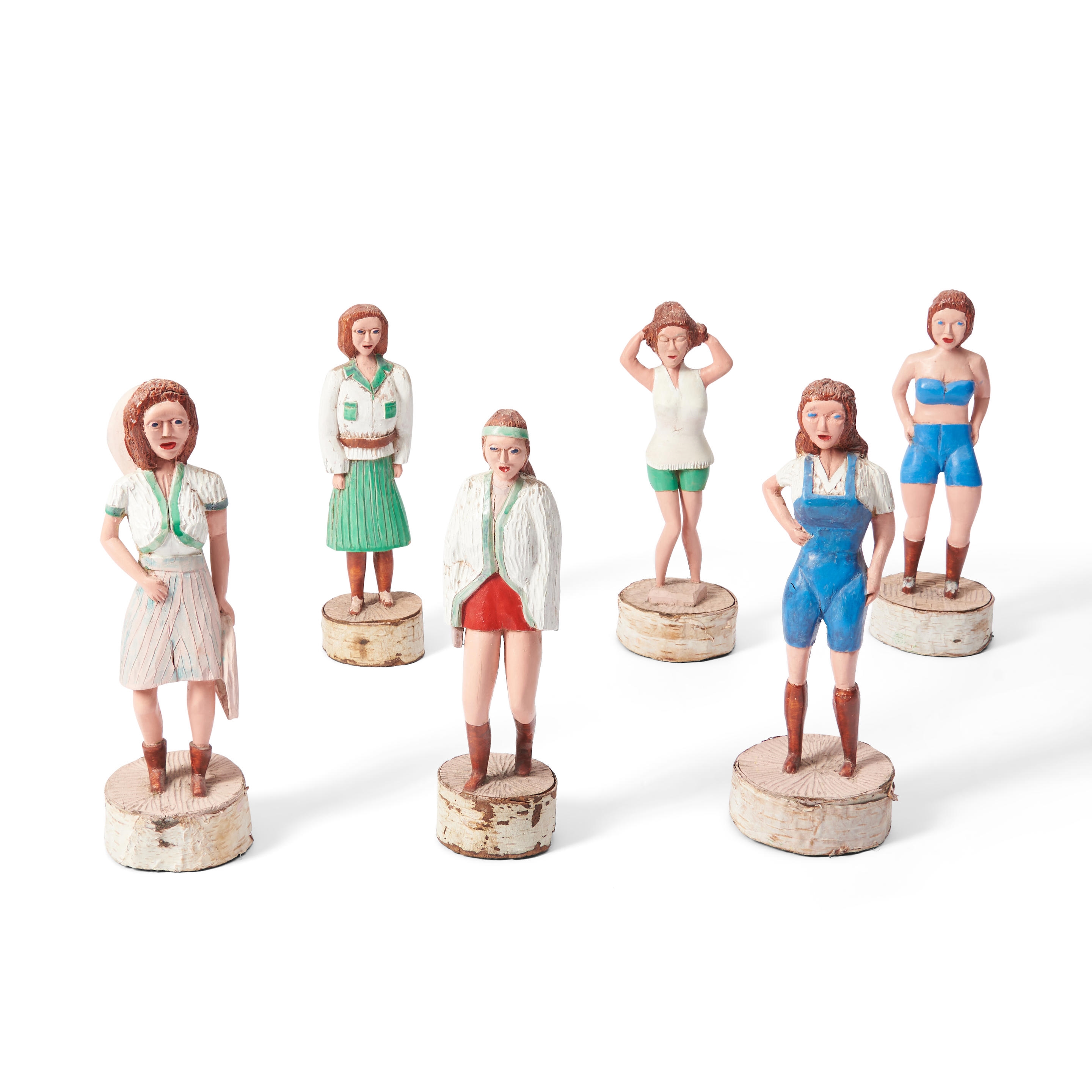 Canadian School, 20th Century | Six Female Figurines, | MutualArt
