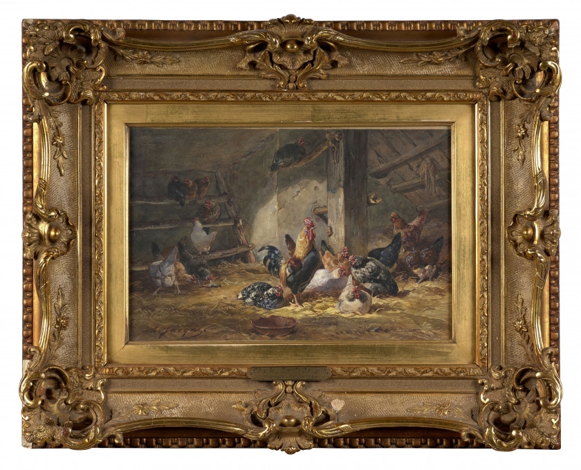 Charles Émile Jacque | Le poulailler | MutualArt