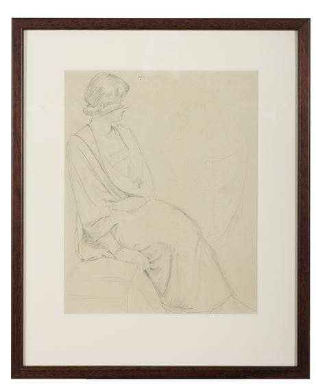 John Luke | Study of a Seated Woman | MutualArt
