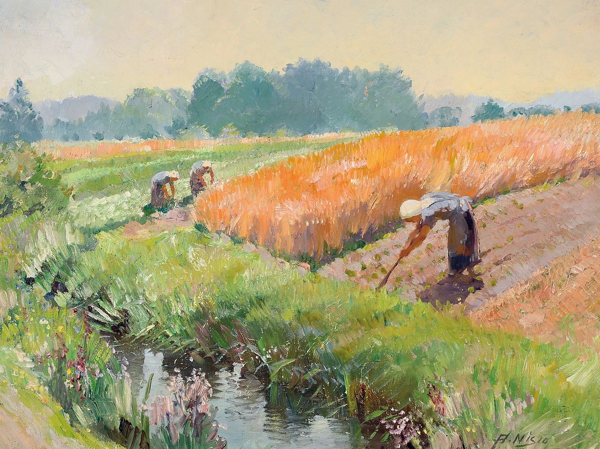 Arthur Nisio | Women at the field work | MutualArt