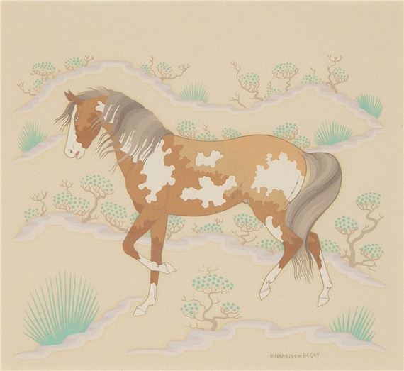 Harrison Begay | Spotted Pony, 1952 (1952) | MutualArt